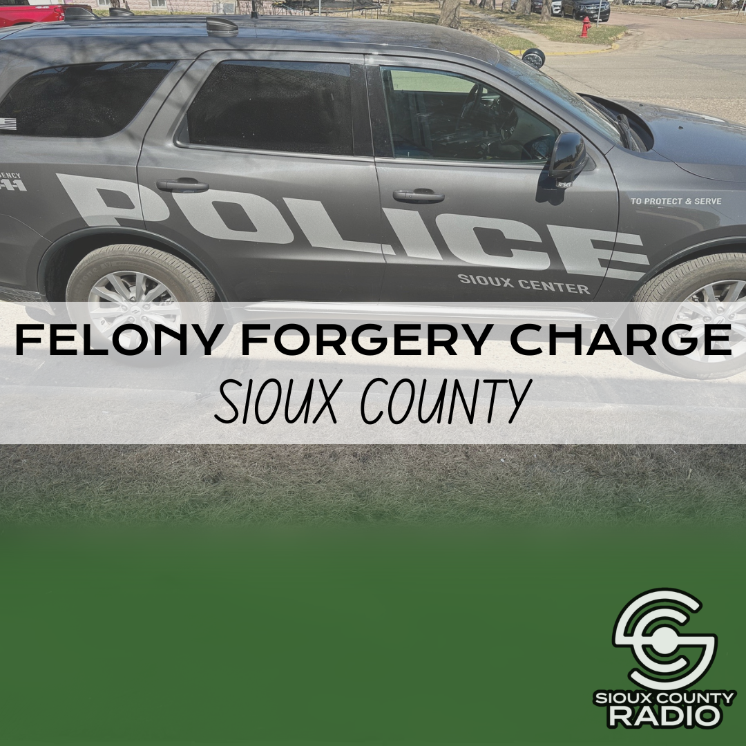30-year old Sioux Center Man Charged with Felony - Sioux County Radio